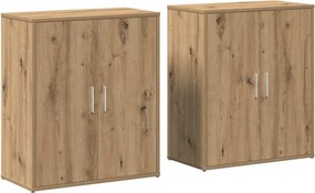 Servírovací skříň 2 ks Artisanový dub 60 x 31 x 70 cm 3365551