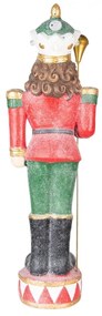 Vánoční dekorace Louskáček v červeném – 28x20x89 cm