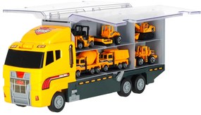 Creative Corner Transporter truck TIR launcher + kovové vozy stavební stroje