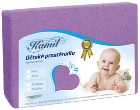 Dětské prostěradlo Froté fialové