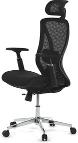 Ergonomická kancelářská židle NILS - černá síťovina