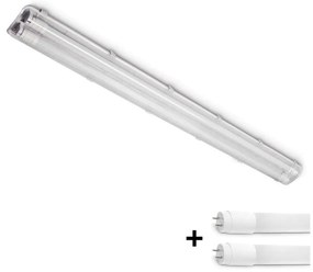 Brilagi -LED Tech. zářivkové svítidlo OPTIMA T8 2xG13/18W/230V 6500K IP65 128 cm