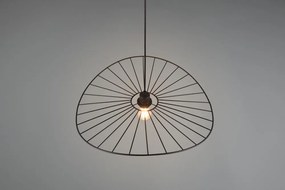 Matně černé závěsné svítidlo ø 60 cm Chapeau – Reality