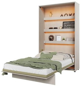Sklápěcí postel Concept Junior - vertikální, Osvětlení: bez osvětlení, Rozměr postele: 90x200, Barva: Silk Flou