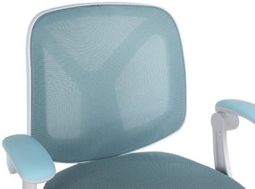 Dětská otočná židle Neoseat JUNI 010 s podnoží — látka, modrá