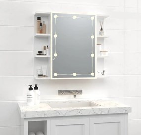 vidaXL Zrcadlová skříňka s LED 70 x 16,5 x 60 cm [808879] Barva: Černá