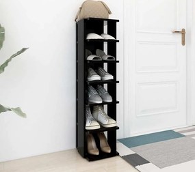 vidaXL Botník 27,5x27x102 cm kompozitní dřevo [808487] Barva: Bílá