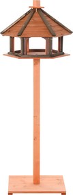 PawHut Ptačí budka PawHut, Ø52 x 130H cm, krmítko pro ptáky, dřevěná vila pro ptáky, krmítko pro ptáky, stojan na ptáky, ptačí budka, příroda| Aosom