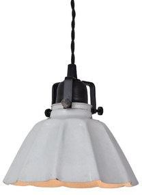 Strömshaga Závěsná lampa Margareta Antique White, šedá barva, černá barva, bílá barva, stříbrná barva, kov, textil