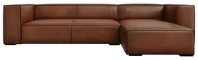 Koňakově hnědá kožená rohová pohovka (pravý roh) Madame – Windsor &amp; Co Sofas