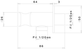 Sapho Sapho, RHAPSODY podomítková baterie s bidetovou sprškou, 5541-01