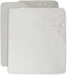 Jollein Prostěradlo napínací 120x60 cm 2 ks  Ivory/Nougath
