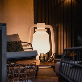 Chytrá stojací lampa bílá 110 cm vč. Wi-Fi G95 - Storm Extra Large