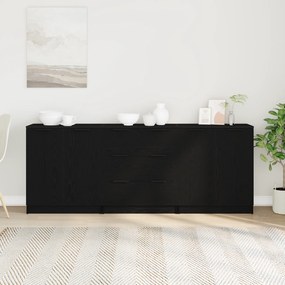 Servírovací skříň 3 ks Černý dub 180 x 30 x 70 cm 3332514