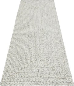 Kusový koberec Braided 105553 Light Melange – na von aj na doma, 80x150, biela, chodba / predsieň, Hanse Home