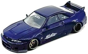 Mini gt nissan skyline gt-r (r33) active carbon r v2 1995 kaido house 1:64