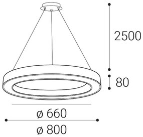 LED2 - LED Stmívatelný lustr na lanku SATURN LED/60W/230V 3000K/4000K bílá