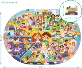 DODO Puzzle Denní rutina / 100 dílků