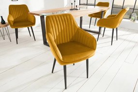 Židle Turin, hořčičná žlutá / 39528