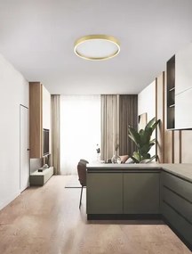 LED stmívatelné zlaté moderní stropní svítidlo Istos