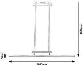 Rabalux 5280 - LED Stmívatelný lustr na lanku YORDANA LED/27W/230V