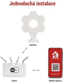 Stolní LED lampa GoSmart Hexagon 6 dílů vícebarevná/bílá