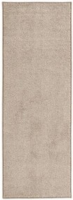 Hanse Home, Kusový koberec Pure 102662 Taupe/Cream, 80x400, béžová, kancelář