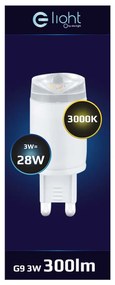 Dekorační LED žárovka G9 teplá 3000k 3w 300 lm keramická