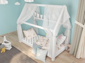 Dětská postel 80 cm Coddo (bílá) (s roštem). 1067336