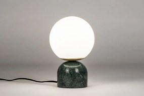 Stolní lampa Merlot Green Marmor