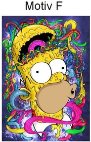 Diamantové malování - Simpsonovi (kulaté diamanty) Motiv: F, Rozměr: 60x80 cm