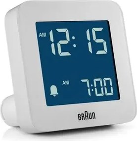 Braun BC09 bílá / Digitální budík / DCF (Rádiem řízený) / 1x AA bateri