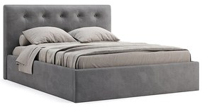 Manželská postel Katrin s úložným prostorem 180x200 šedá