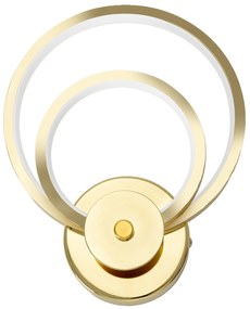 Toolight, LED nástěnné svítidlo APP1043-W, zlatá, OSW-06116