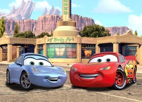 Vliesová fototapeta na zed' McQueen a Sally, Disney Auta | 360 x 270 cm | DFTDN5053