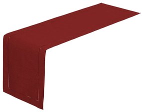 Karmínově červený běhoun na stůl Casa Selección, 150 x 41 cm