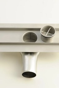 Gelco Manus Quadro nerezový podlahový žlab s roštem 950 mm DN50 nerez GMQ35