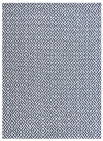 Ekologický koberec CASA, EKO SISAL Boho, Diamanty 22084 tmavě modrá / velikost 172x270 cm | krásné koberce cz
