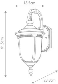 Elstead CL2-S - Venkovní nástěnné svítidlo CLEVELAND 1xE27/60W/230V IP44