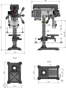 Stolní vrtačka OPTIdrill DQ 20 V