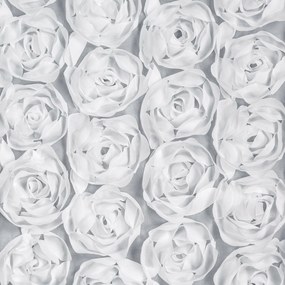 ZÁCLONA NA PÁSCE EVA MINGE ROSES6 140X270 CM BÍLÁ