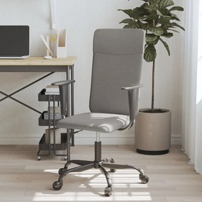 Kancelářská židle výškově nastavitelná tmavě šedá textil - Default Title