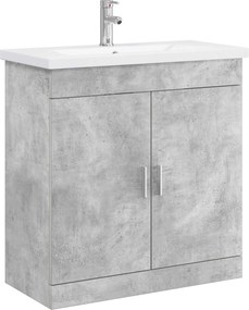 Sada koupelnového nábytku Betonově šedá 81 x 40 x 84,5 cm 3404361