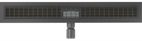 Mexen Flat M33 nerezový sprchový žlab 50 cm, černá, 1733050-15