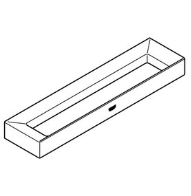 GROHE 40766000 - Držák na ručníky SELECTION CUBE 25 × 6 × 1,5 cm lesklý chrom