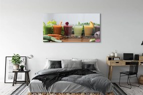 akrylový obraz Zeleninové, ovocné koktejly 140x70 cm