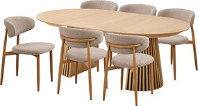 House Nordic Jídelní set OSAKA AND LEVANTO 120×120 cm 7771005-S