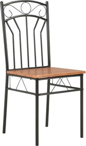Jídelní židle 2 ks hnědé MDF 281399
