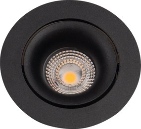 Maxlight H0118 BELLATRIX Zápustné vestavné svítidlo naklonitelné, černé, bez LED modulu H0112