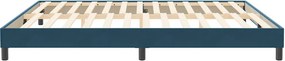 Postel Box Spring bez matrace tmavě modrá 200x210 cm samet 3315847